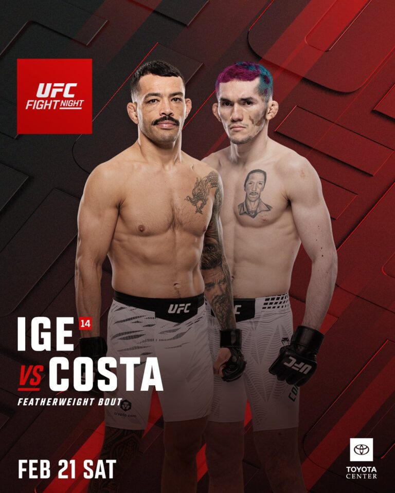 UFC Fight Night Houston Dan Ige vs Melquizael Costa preview