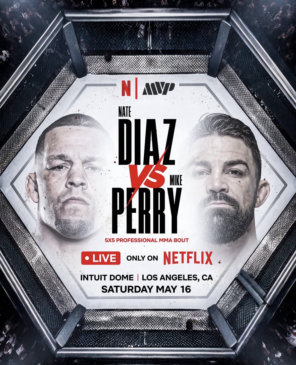 Nate Diaz vs. Mike Perry Set for May 16 on Netflix MMA Event